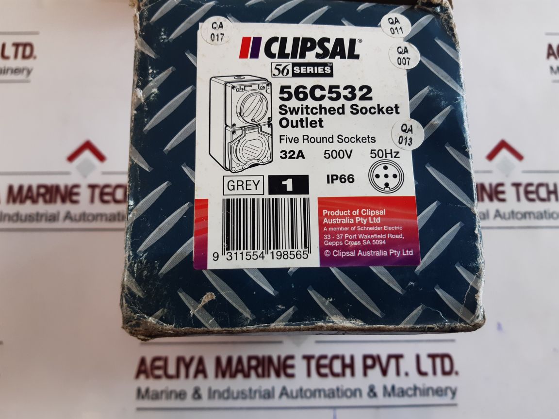 Clipsal 56C532 Switched Socket Outlet 32Amp – Aeliya Marine Tech