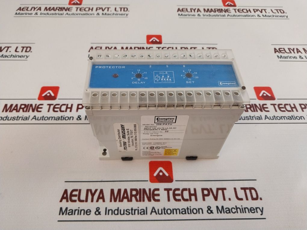 Crompton 256-patu Protector Trip Relay 5A 250V 50/60Hz – Aeliya Marine Tech