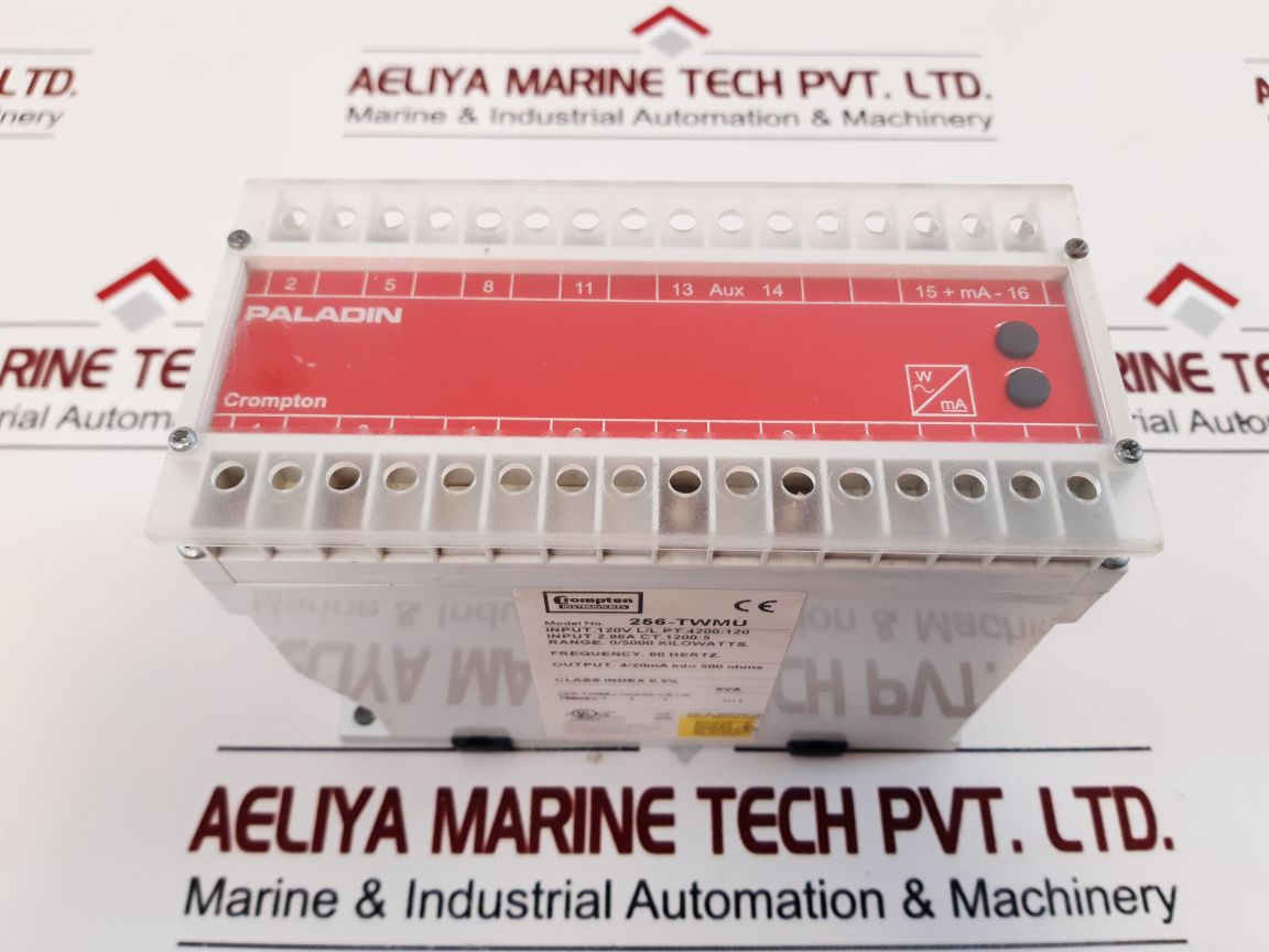 Crompton 256-twmu-qqhg-c6-uk 3-phase Watt Transducer 256-twmu – Aeliya ...