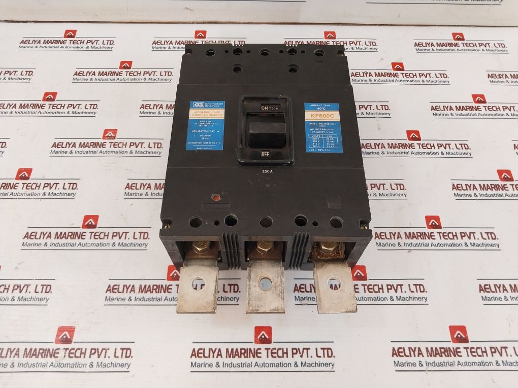 Crompton Greaves Kf600C Case Circuit Breaker Moulded 250A 600V – Aeliya ...