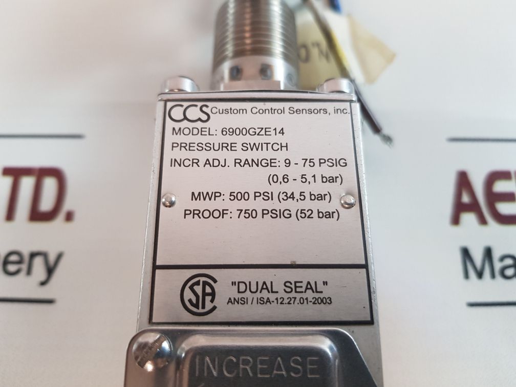 Custom Control Sensors 6900Gze14 Pressure Switch – Aeliya Marine Tech