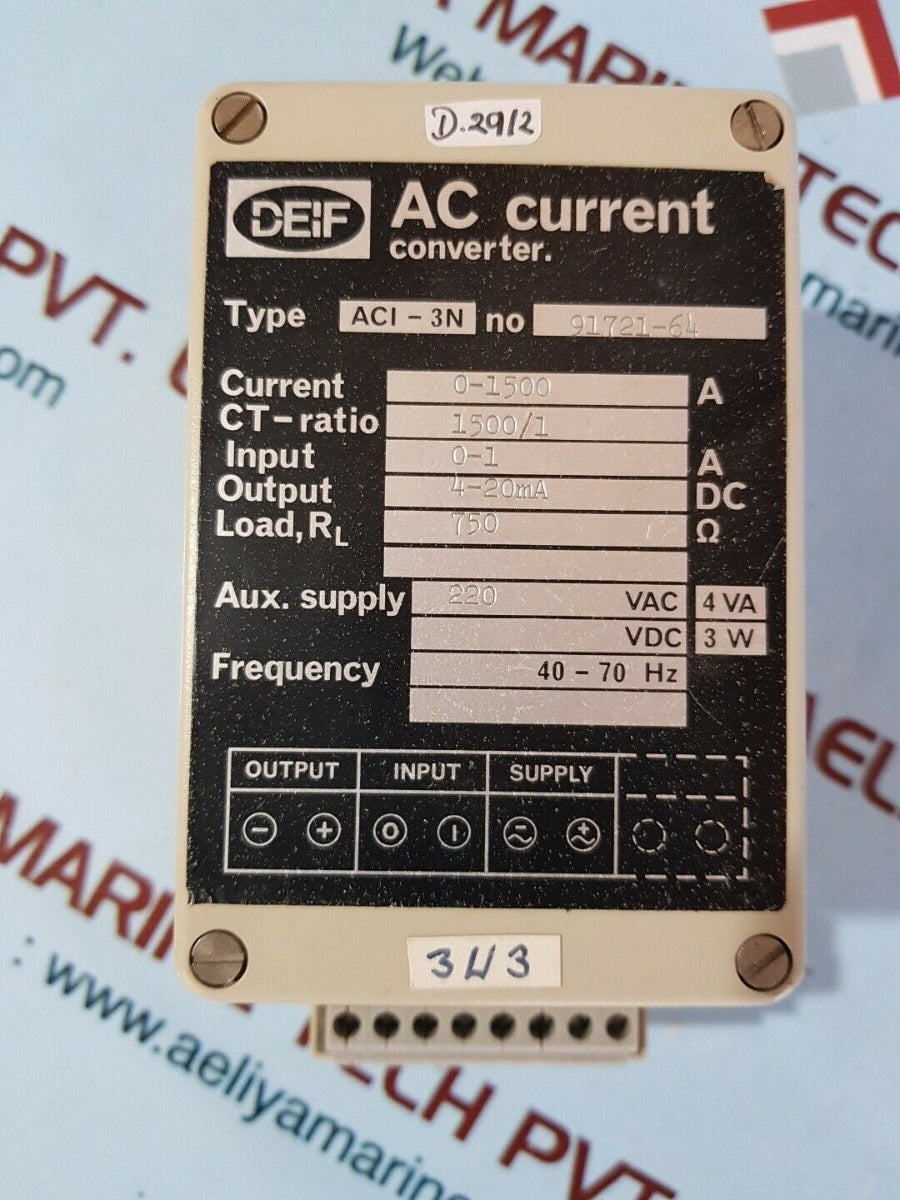 Deif aci-3n ac current converter – Aeliya Marine Tech