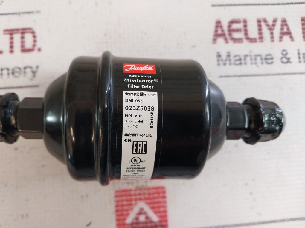 Danfoss Dml 053 Solid Core Liquid Line Filter Drier – Aeliya Marine Tech