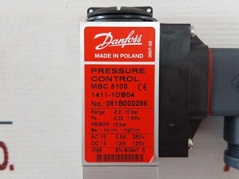 Danfoss Mbc 5100 Pressure Switch Control 360.01.98.02 – Aeliya Marine Tech