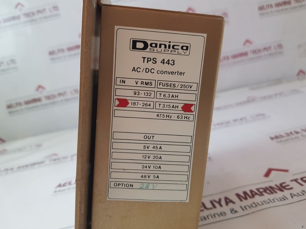 Danica Supply Tps 443 Ac/Dc Converter – Aeliya Marine Tech