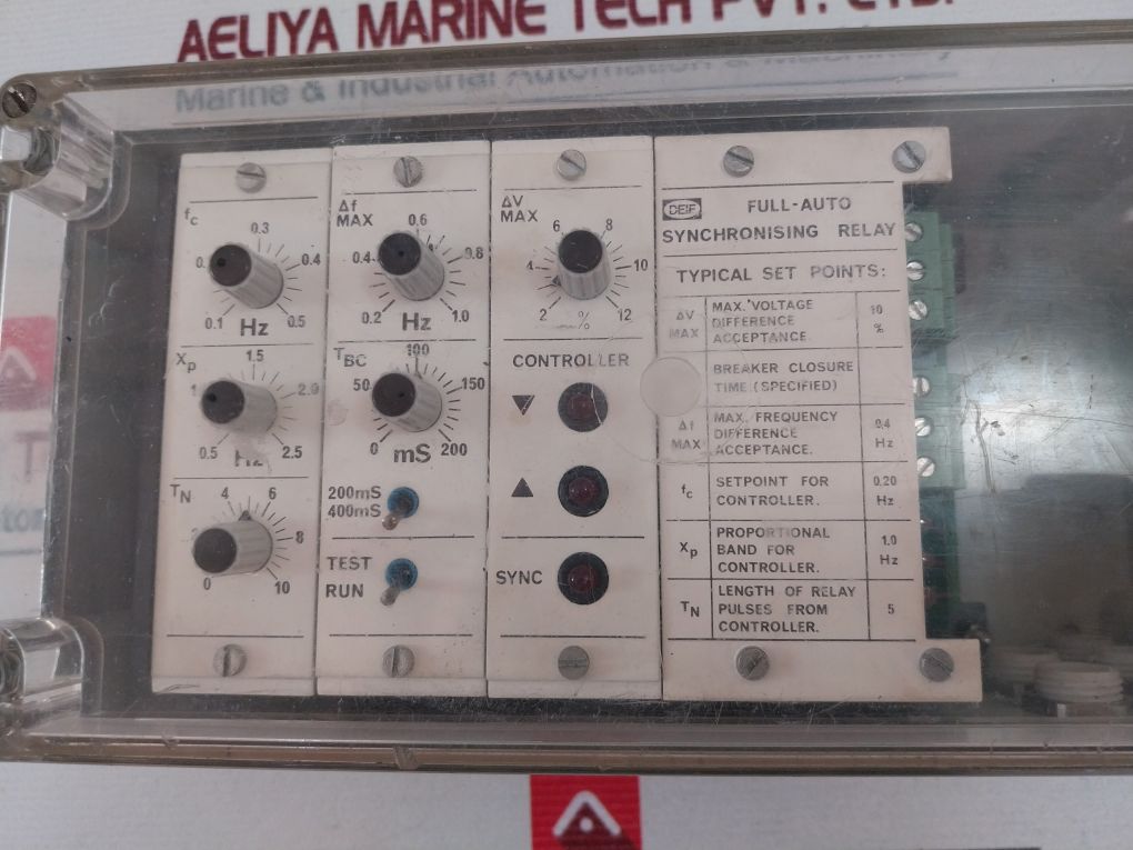 Deif Full-auto Synchronising Relay 0.4Hz – Aeliya Marine Tech®