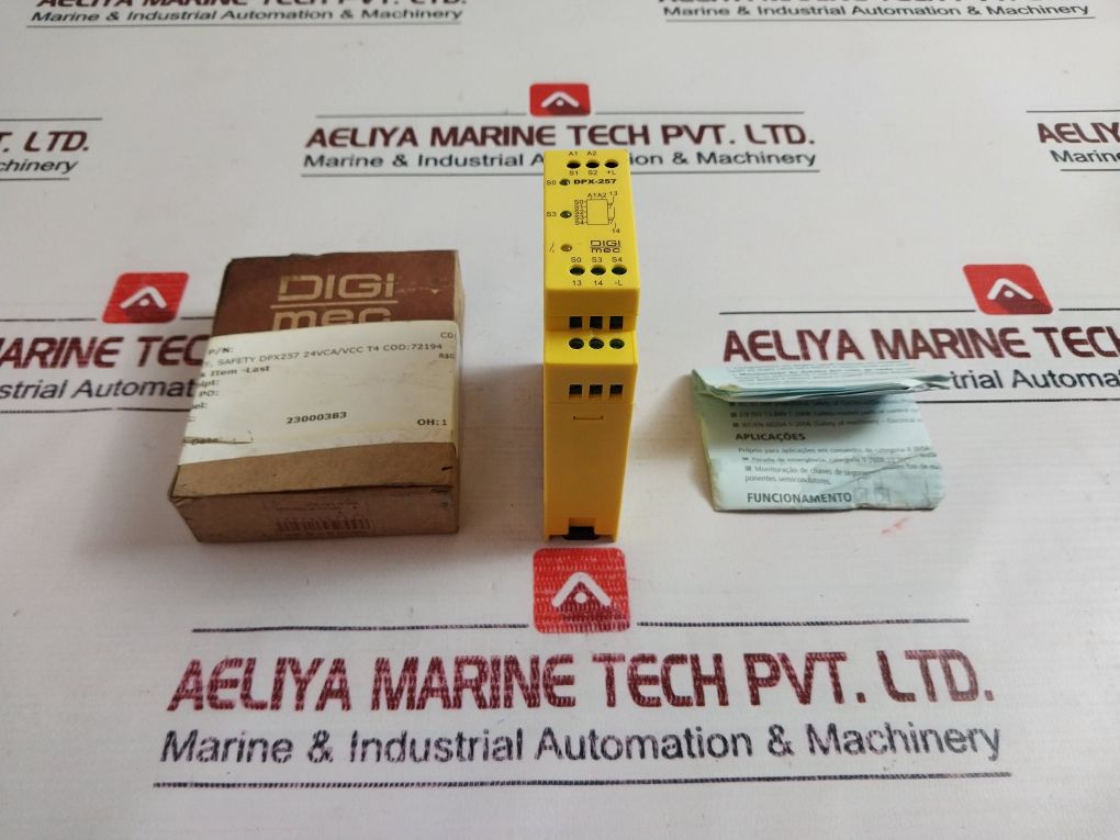 Digi Mec Dpx-257 Emergency Stop And Door Monitoring Safety Relay ...