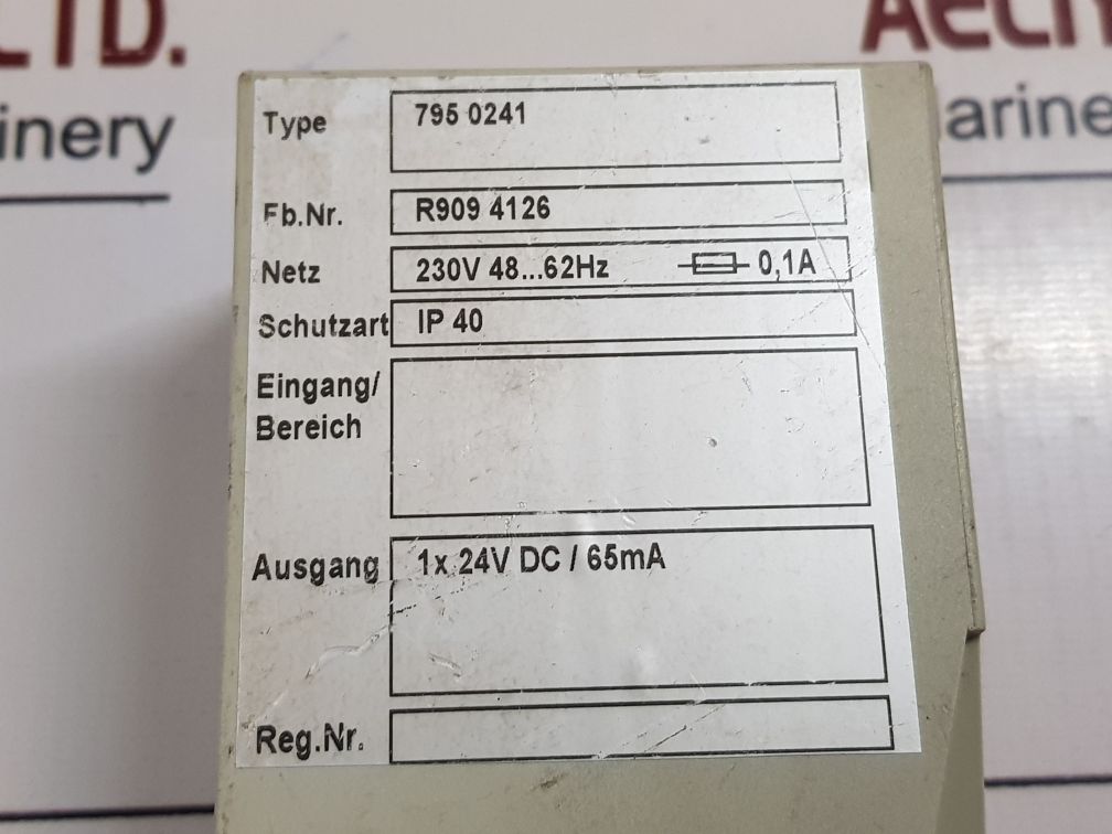 Digital Control Power Supply 795 R909 4126 – Aeliya Marine Tech