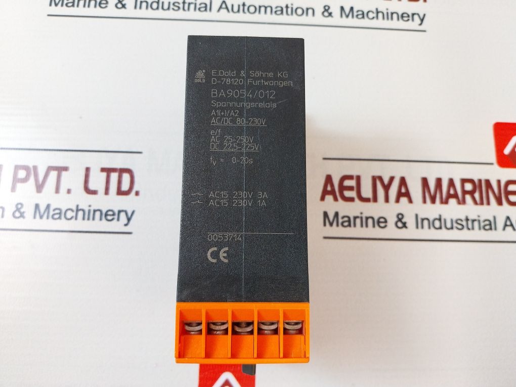 Dold Ba9054/012 Voltage Relay 0053714 Ac/Dc 80-230V – Aeliya Marine Tech