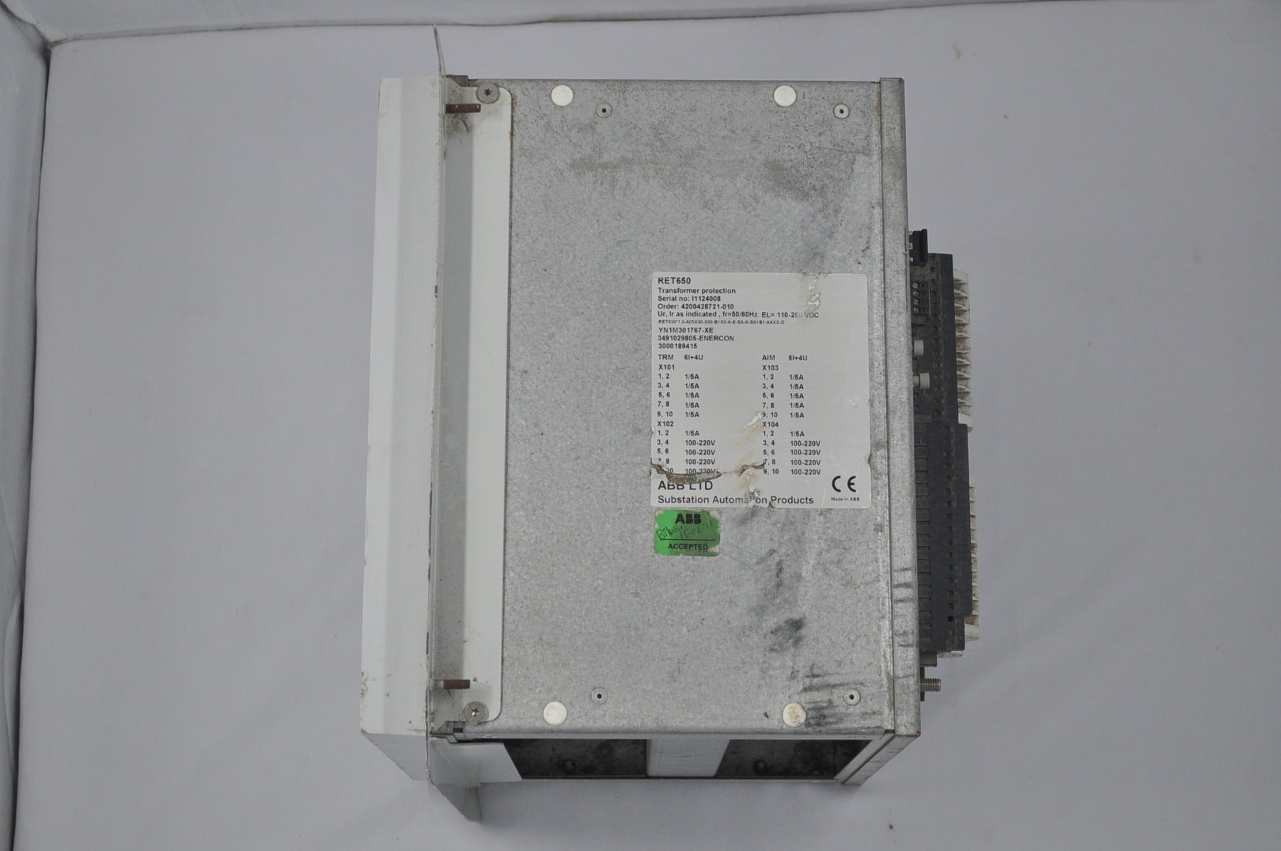 Abb ret650 transformer protection relay – Aeliya Marine Tech