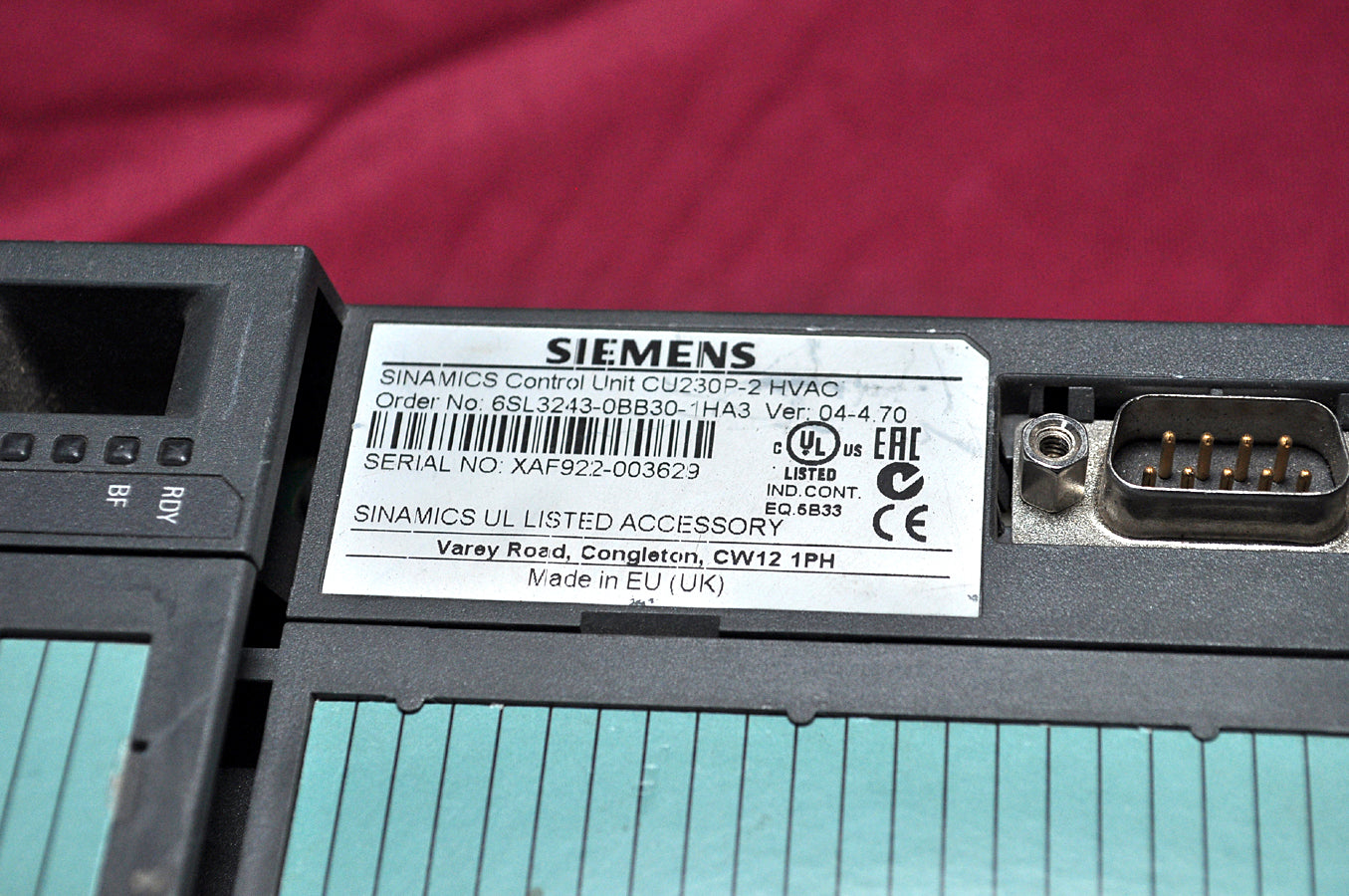 Siemens sinamics control unit cu230p-2 hvac – Aeliya Marine Tech