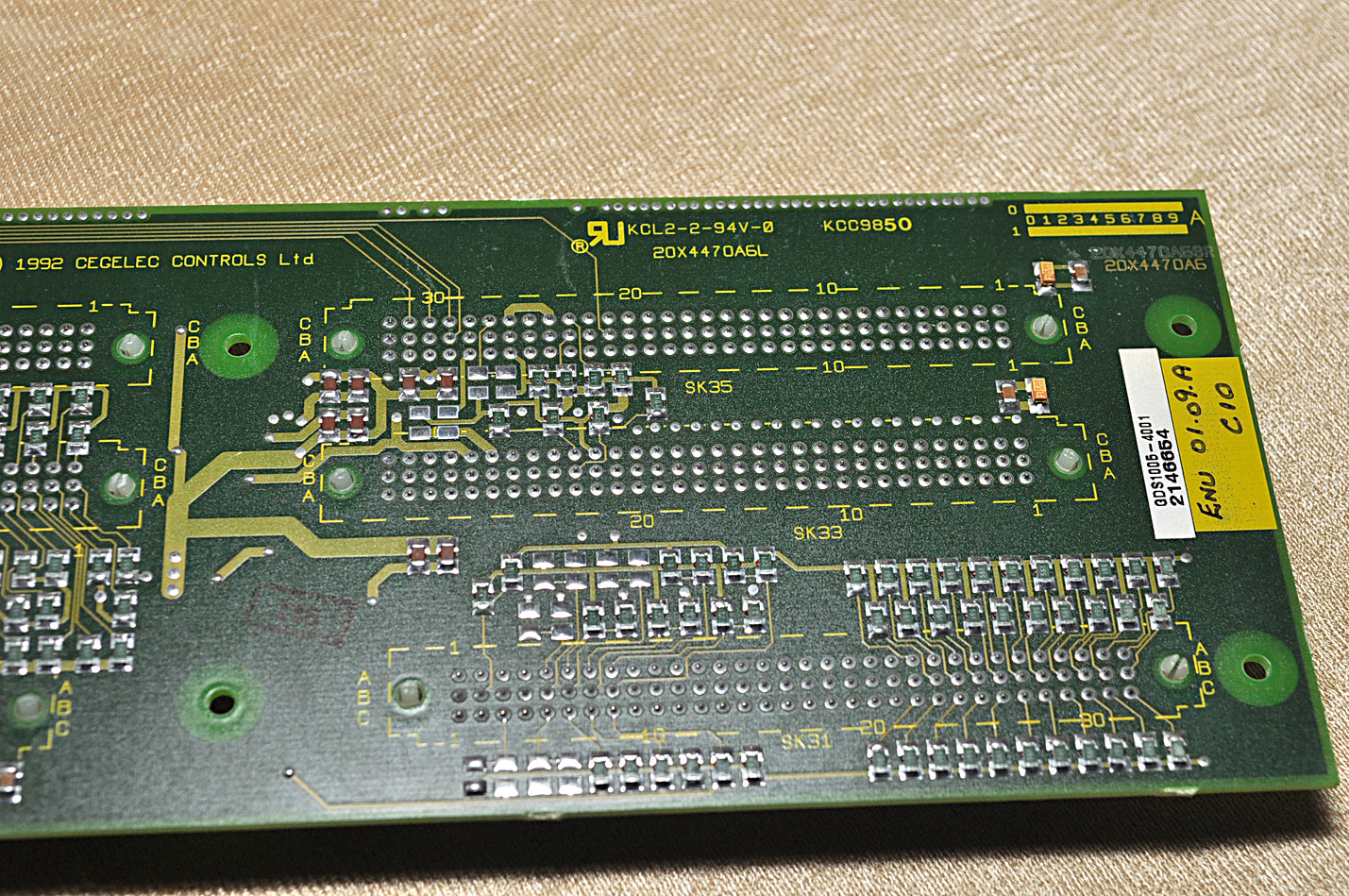 Alspa sigma 4 slot enhancement backplane PCB – Aeliya Marine Tech