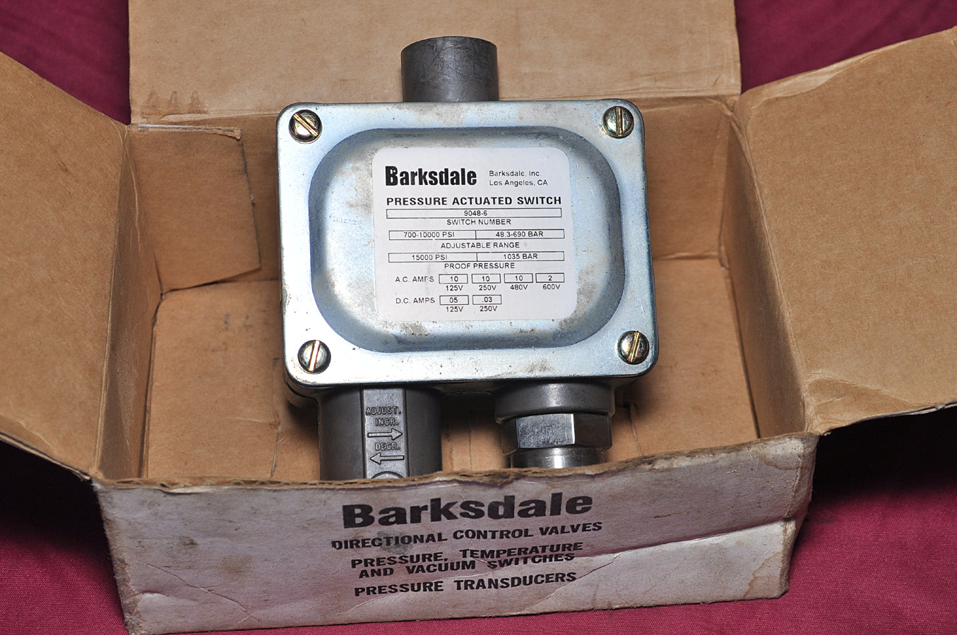 Barksdale 9048-6 pressure switch – Aeliya Marine Tech