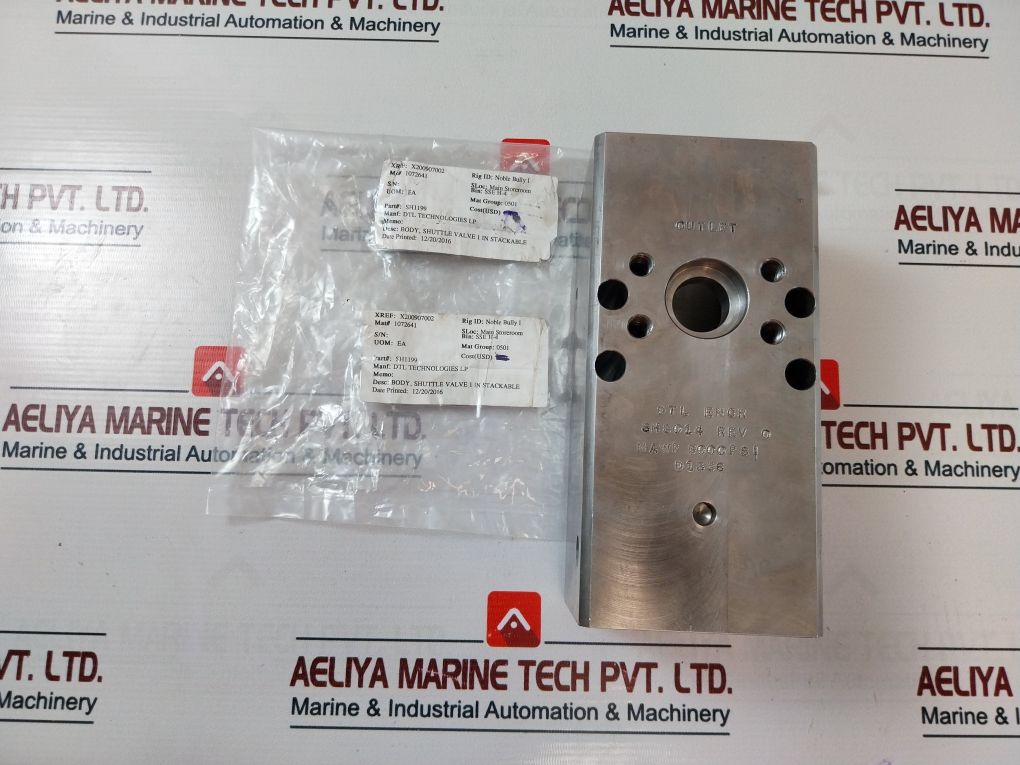 Dtl Technologies Sh8014 Body Shuttle Valve – Aeliya Marine Tech