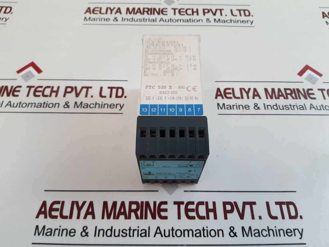 Endress+Hauser Nivotester Ftc 520 Z Level Limit Switch – Aeliya Marine Tech