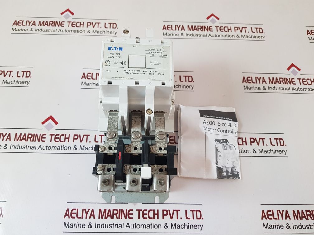 Eaton A200M4Cac Motor Starter Size 4 Model:K – Aeliya Marine Tech
