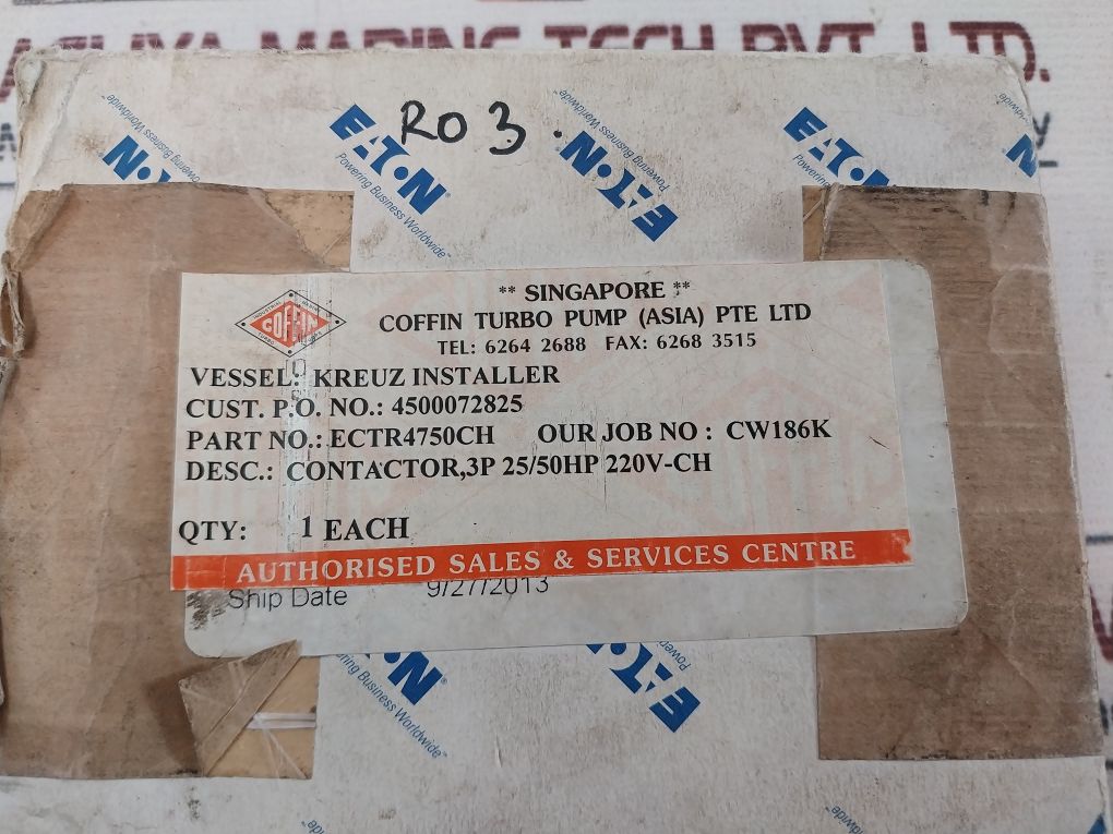 Eaton Dil M65 Contactor 240V 60Hz 8000V – Aeliya Marine Tech