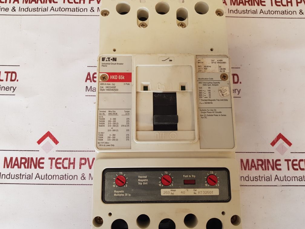Eaton Hkd 65K Industrial Circuit Breaker Hkd3400F – Aeliya Marine Tech