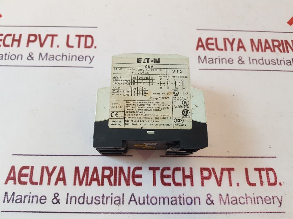 Eaton Zev Electronic Overload Relay – Aeliya Marine Tech