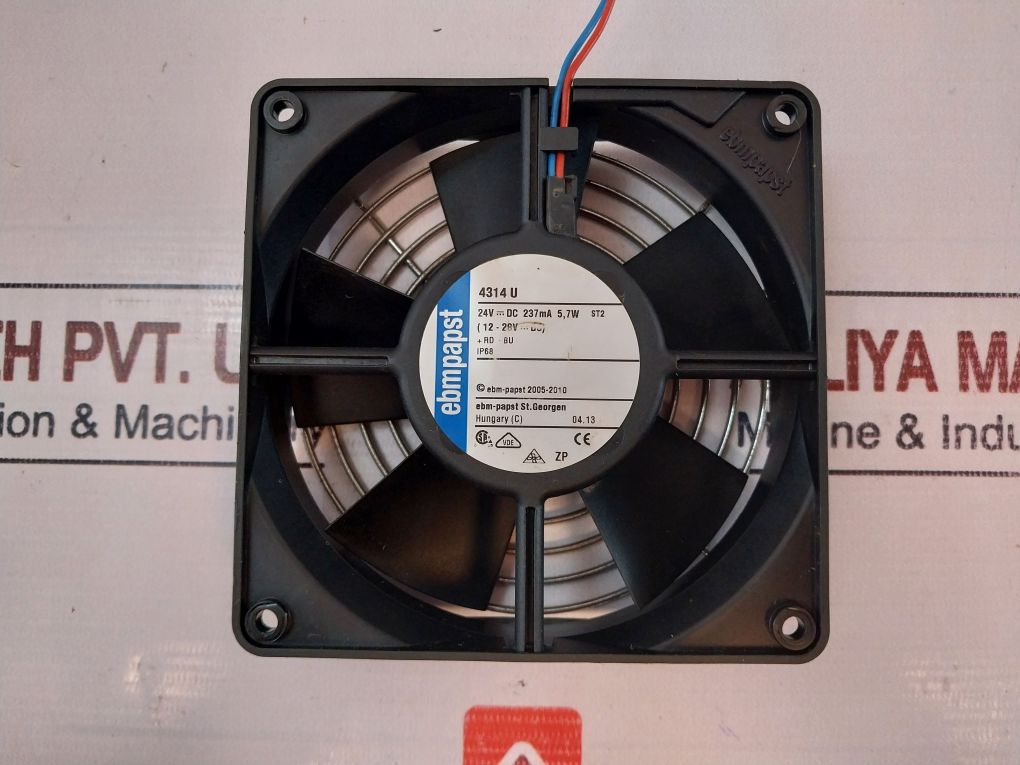 Ebmpapst 4314 U Axial Fan 24V Dc Ip68 – Aeliya Marine Tech