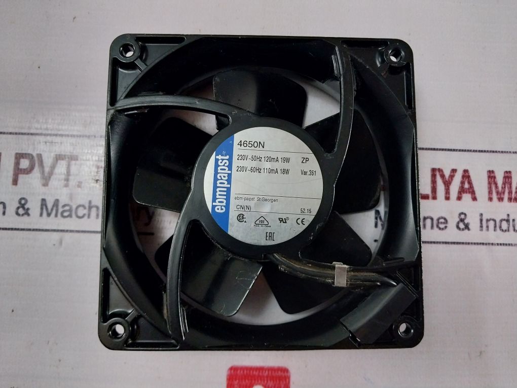 Ebmpapst 4650N High Temperature Cooling Fan 230V~50Hz 120Ma 19W ...