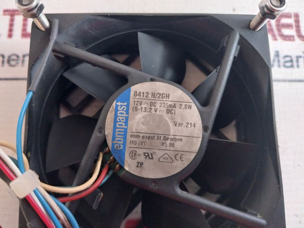 Ebmpapst 8412 N/2Gh Axial Cooling Fan 2,8W – Aeliya Marine Tech
