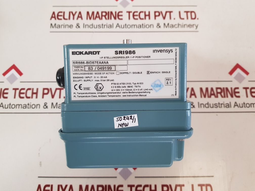 Eckardt Sri986 Electro-pneumatic Valve Positioner – Aeliya Marine Tech