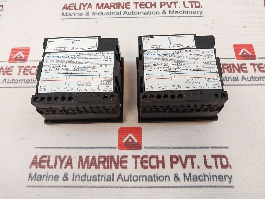 Elmeasure Alpha 3A Phase Ampere Meter – Aeliya Marine Tech