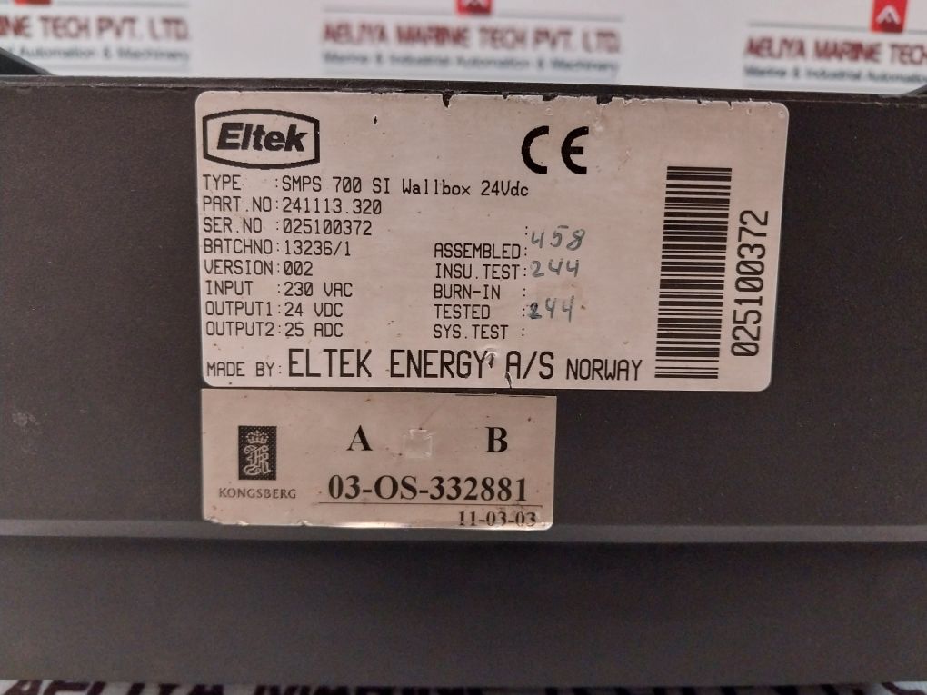 Eltek Smps 700 Power Supply Battery Charger – Aeliya Marine Tech