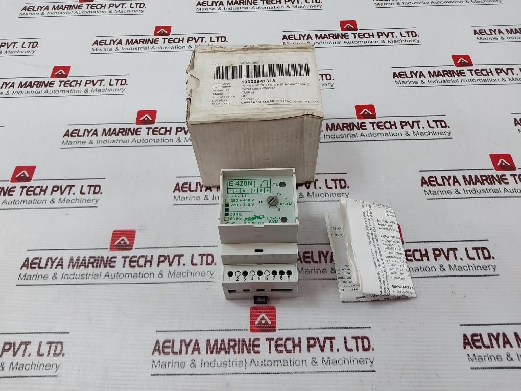 Emirel E 420N-380 Phase Sequence Relay 440V 60Hz – Aeliya Marine Tech