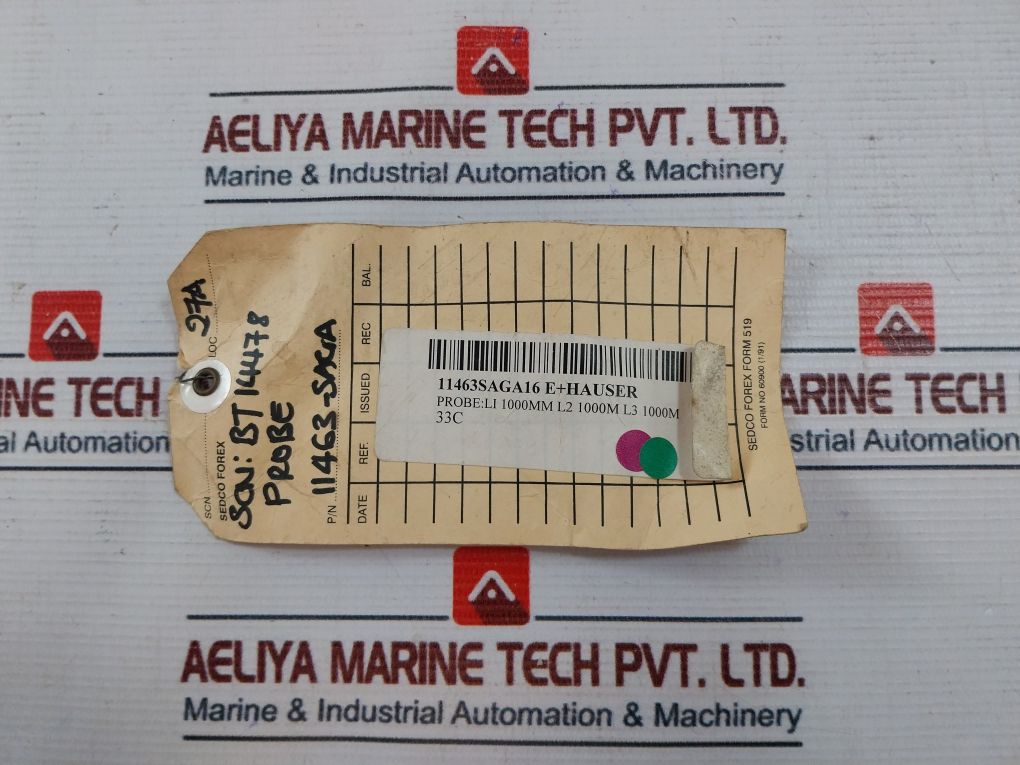 Endress+Hauser 11463 Rod Probe 1000 Mm – Aeliya Marine Tech