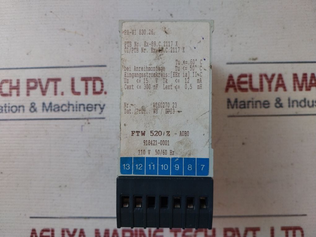 Endress+Hauser Ftw 520 Z Level Limit Switch – Aeliya Marine Tech