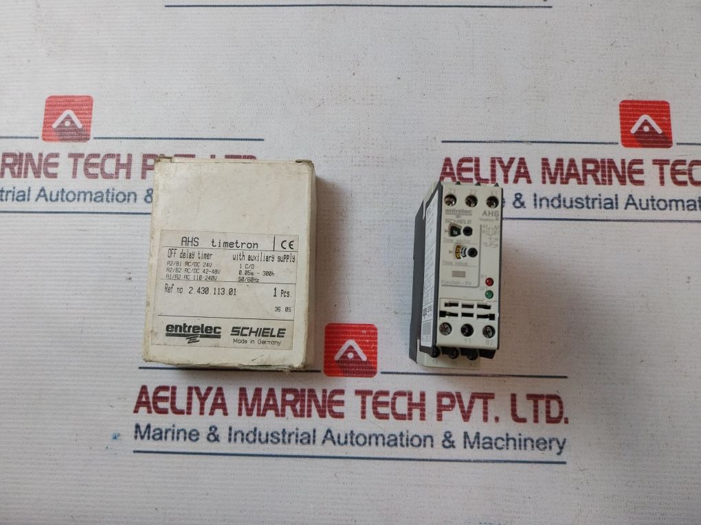 Entrelec Ahs Off Delay Timer With Auxiliary Supply – Aeliya Marine Tech