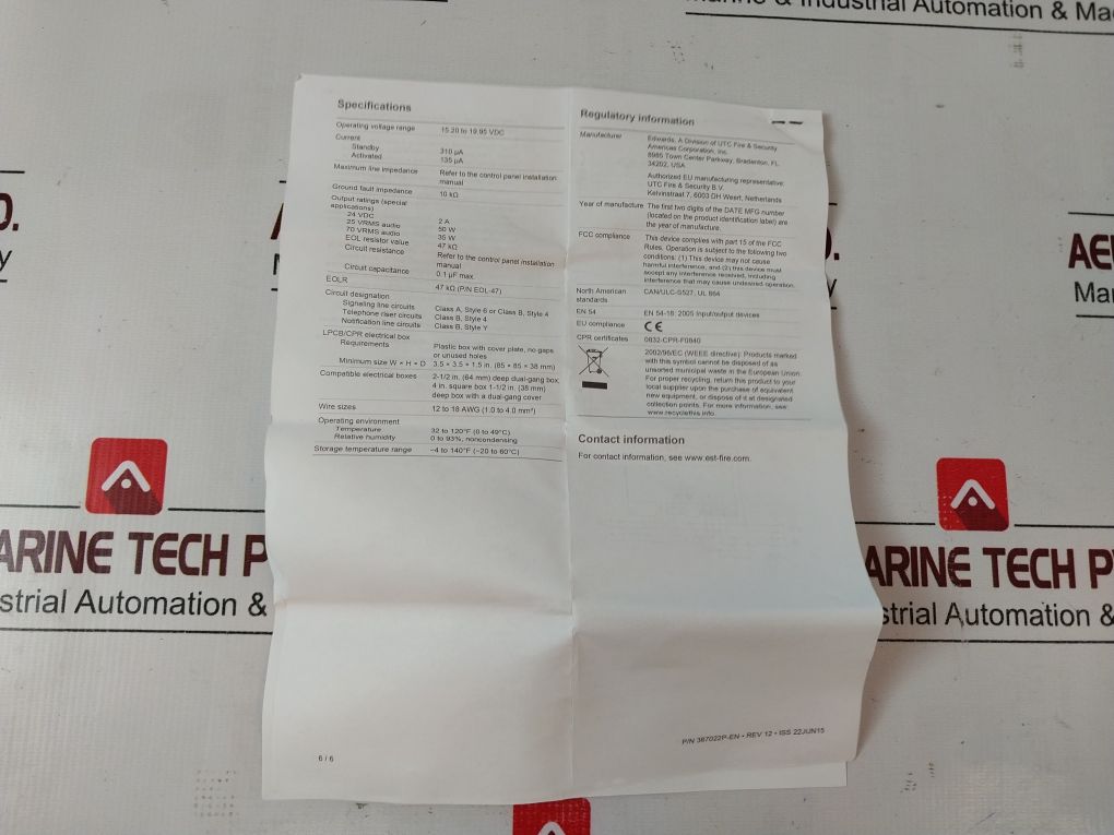 Est Siga-cc1 Single Input Signal Module – Aeliya Marine Tech®