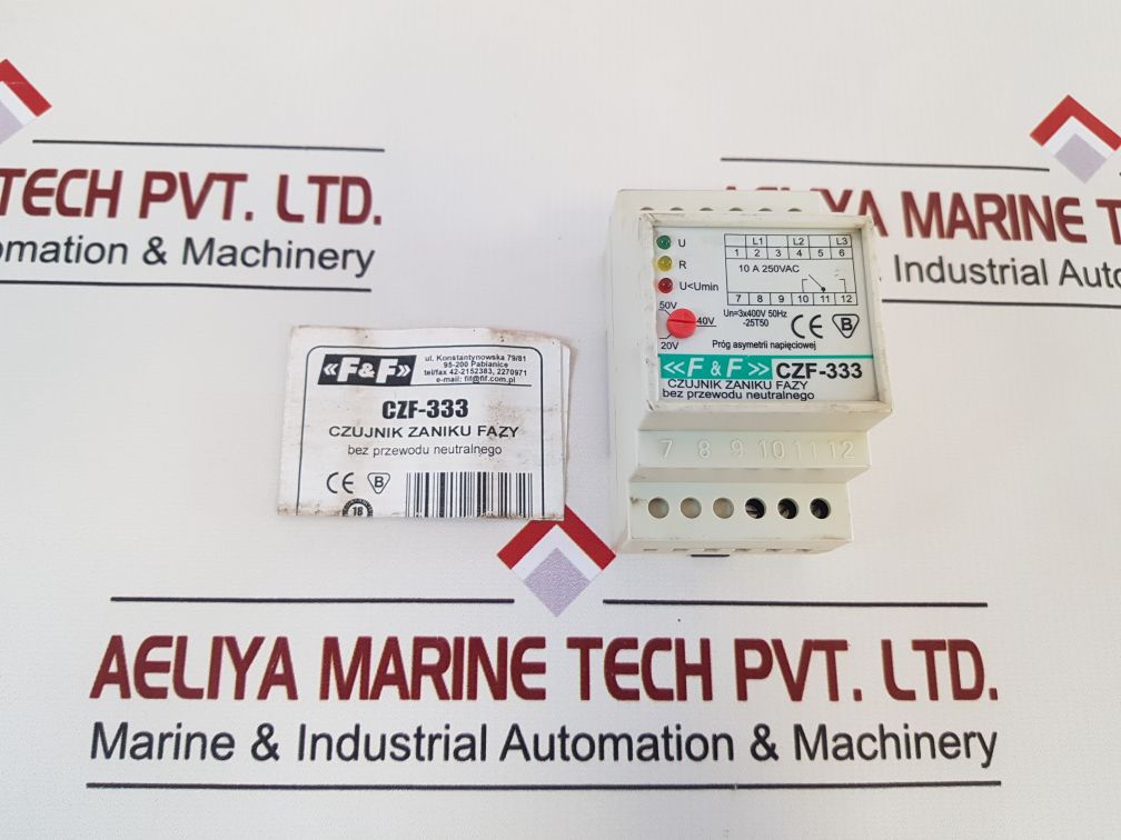 F&F Czf-333 Phase Loss Sensor Without Neutral Cable – Aeliya Marine Tech