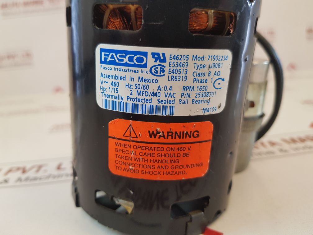 Fasco U90B1 Fan Motor 71902254 – Aeliya Marine Tech