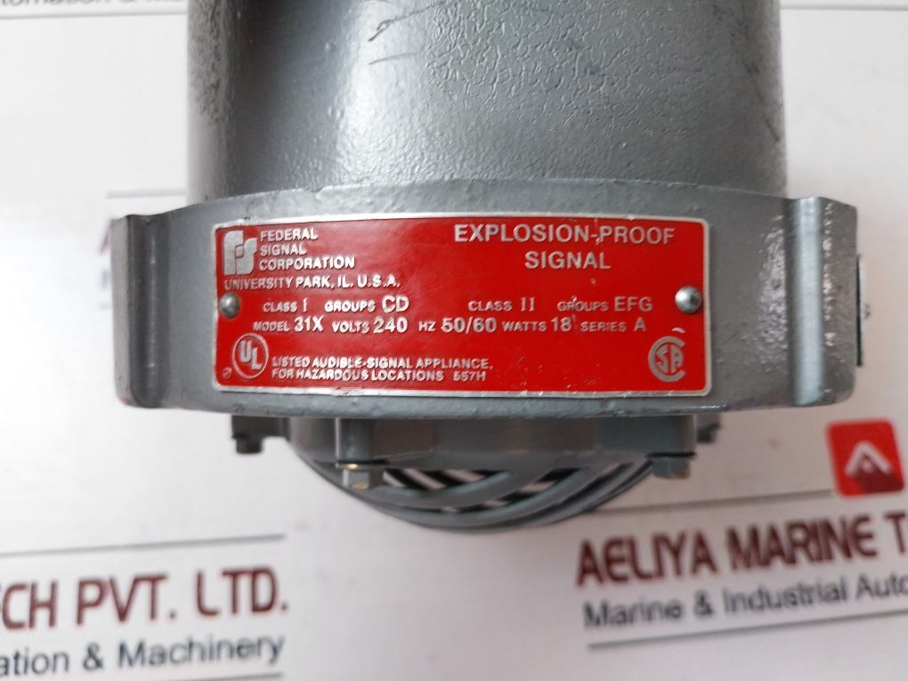 Federal Signal 31X Explosion-proof Signal Horn – Aeliya Marine Tech