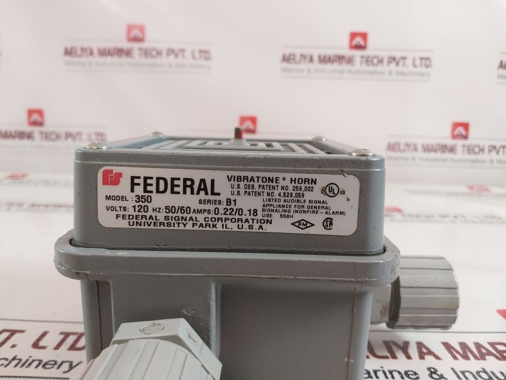 Federal Signal 350 Vibratone Horn 50/60Hz – Aeliya Marine Tech®