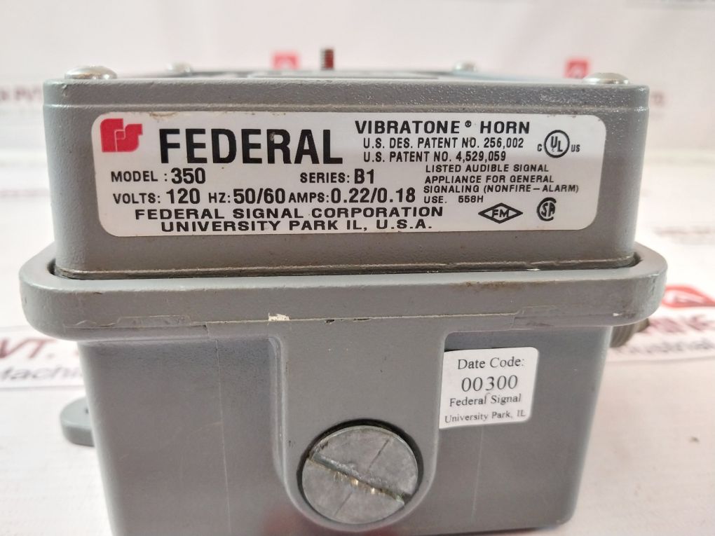 Federal Signal 350 Vibratone Horn 50/60Hz – Aeliya Marine Tech