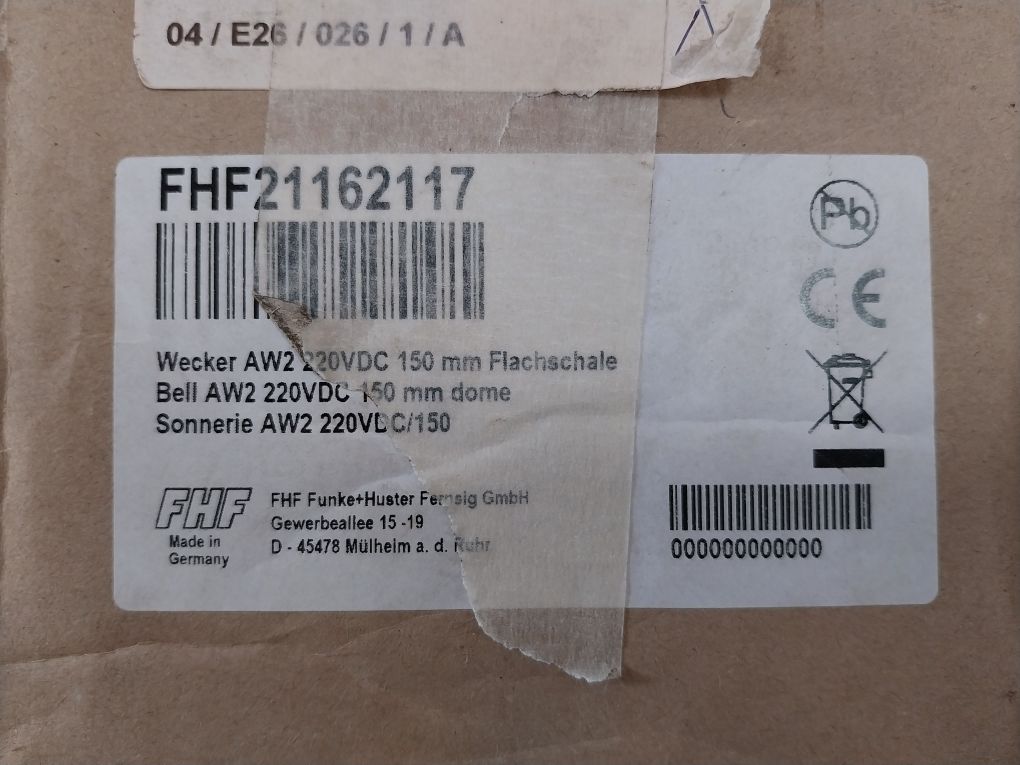 Fhf-funke & Huster Fersing Aw2 Signaling Bell – Aeliya Marine Tech