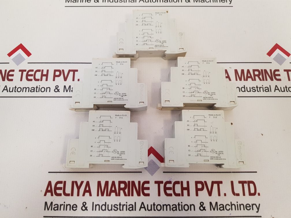 Finder 80.01.0.240.0000 Programmable Timer Time Delay Relay 250V Ac 16A ...