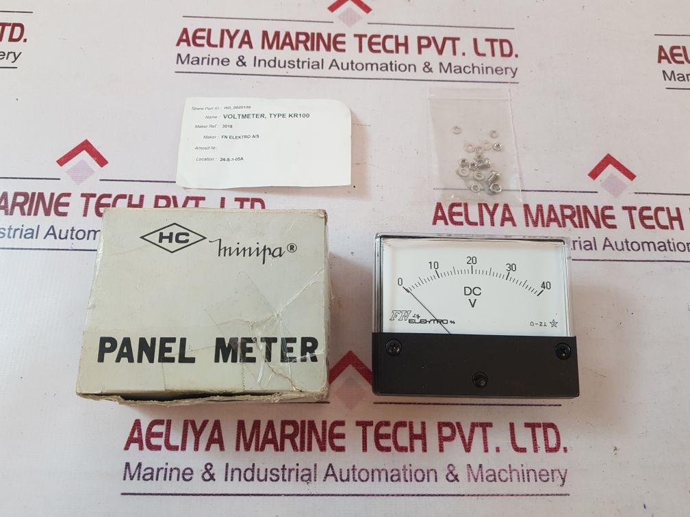 Fn Elektro Kr100 Voltmeter 0 To 40 Dc V – Aeliya Marine Tech®