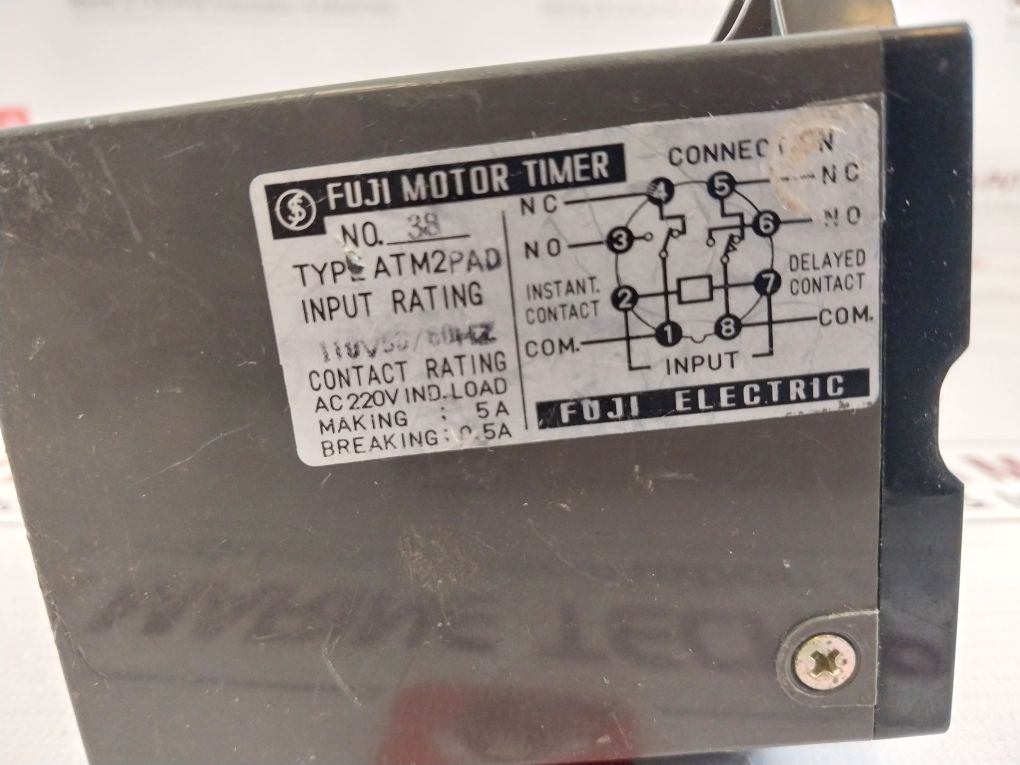 Fuji Electric Atm2Pad Motor Timer 110V 50/60Hz – Aeliya Marine Tech