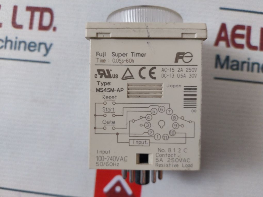 Fuji Electric Ms4Sm-ap Super Timer 100-240Vac 50/60Hz – Aeliya Marine Tech®