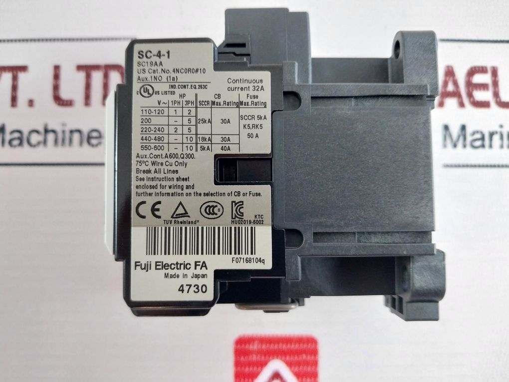 Fuji Electric Sc-4-1 Magnetic Contactor Auxiliary Relay – Aeliya Marine ...