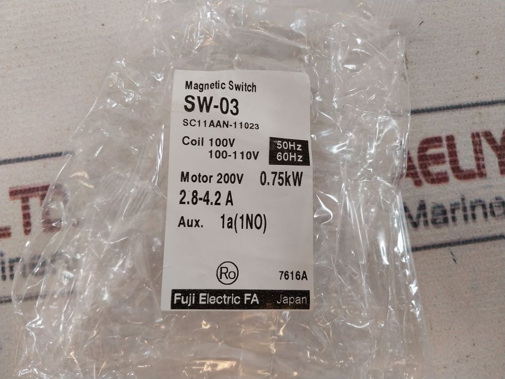 Fuji Electric Sc11Aa Magnetic Switch – Aeliya Marine Tech