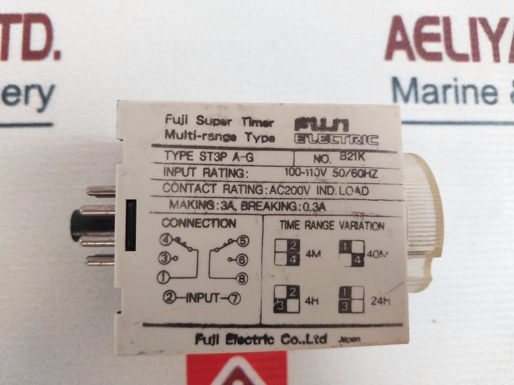 Fuji Electric St3P A-g Super Timer Multi-range Relay 100-110V 50/60Hz ...