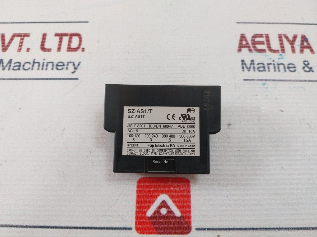 Fuji Electric Sz-as1/T Auxiliary Contact – Aeliya Marine Tech®