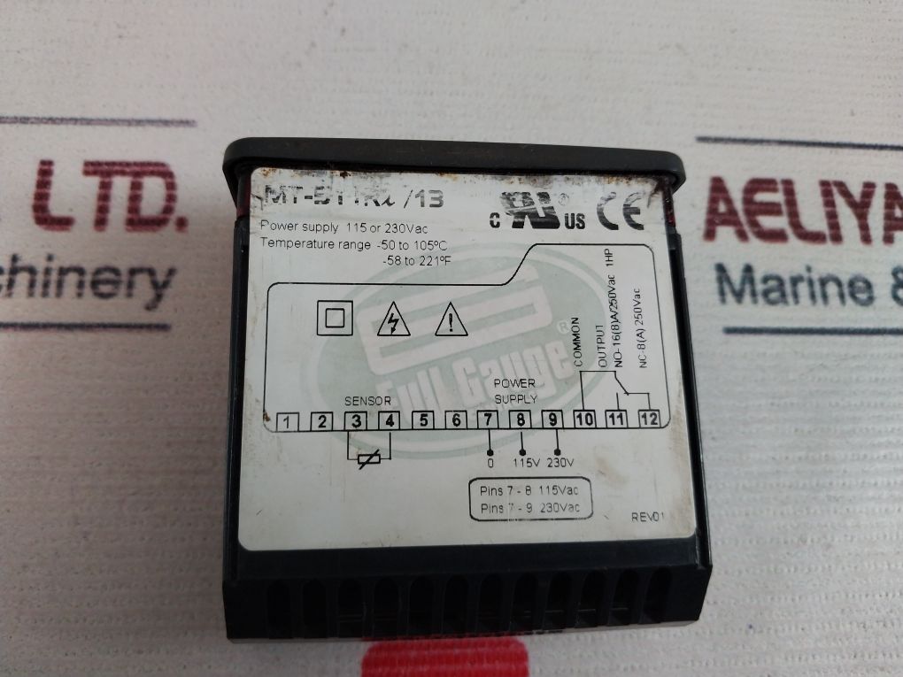 Full Gauge Mt-511Ri/13 Digital Thermostat 115-230Vac – Aeliya Marine Tech
