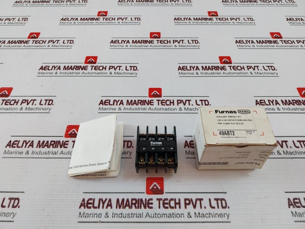 Furnas 49Abt2 Auxiliary Contact Kit 2No & 2Nc Contacts – Aeliya Marine Tech